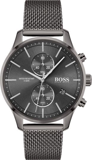 BOSS Associate Chronograpch Mesh Strap Watch, 42mm | Nordstrom