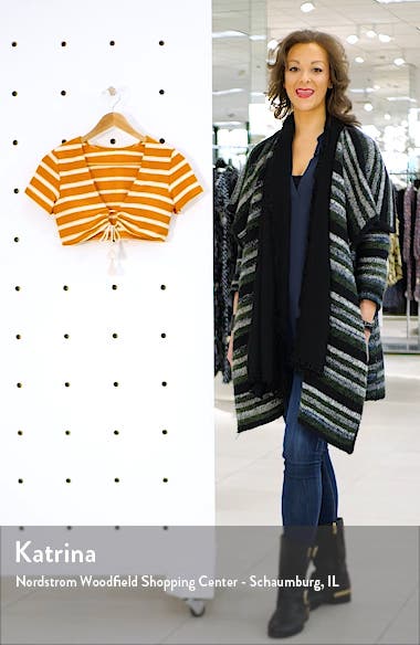 Robin Piccone Abi Tie Front Bikini Top | Nordstromrack