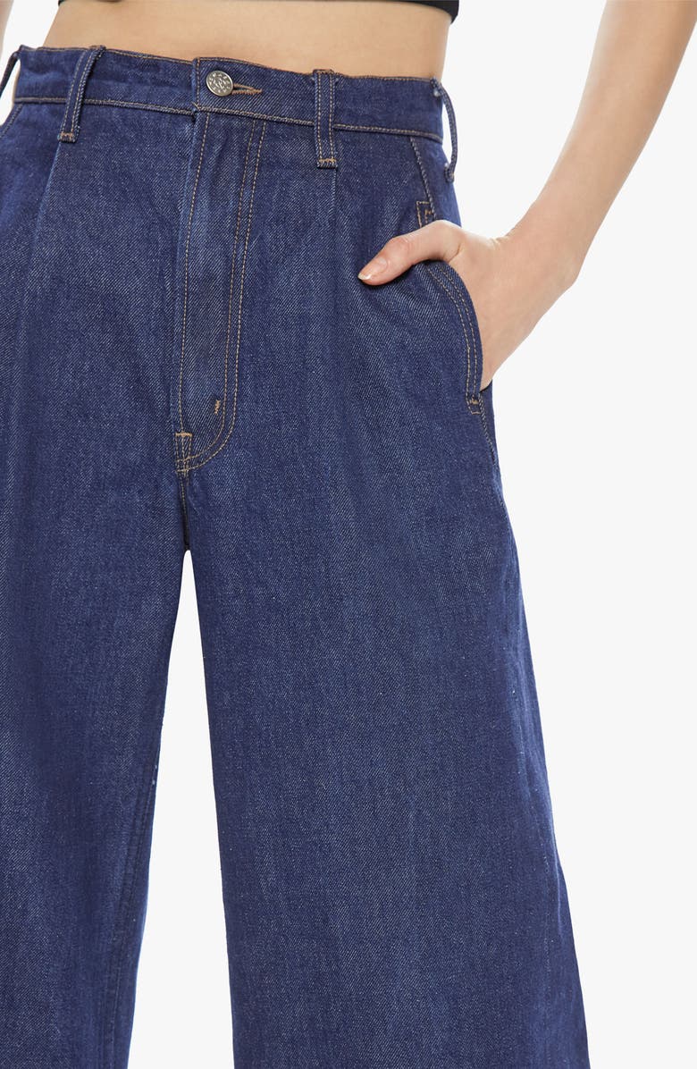 MOTHER SNACKS! Push Pop Pleated High Waist Wide Leg Jeans | Nordstromrack