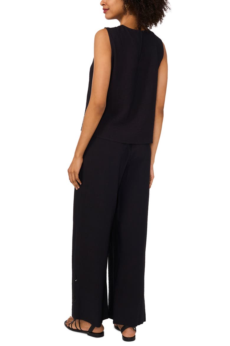 Lattice Inset High Waist Wide Leg Pants (Women) | Nordstromrack