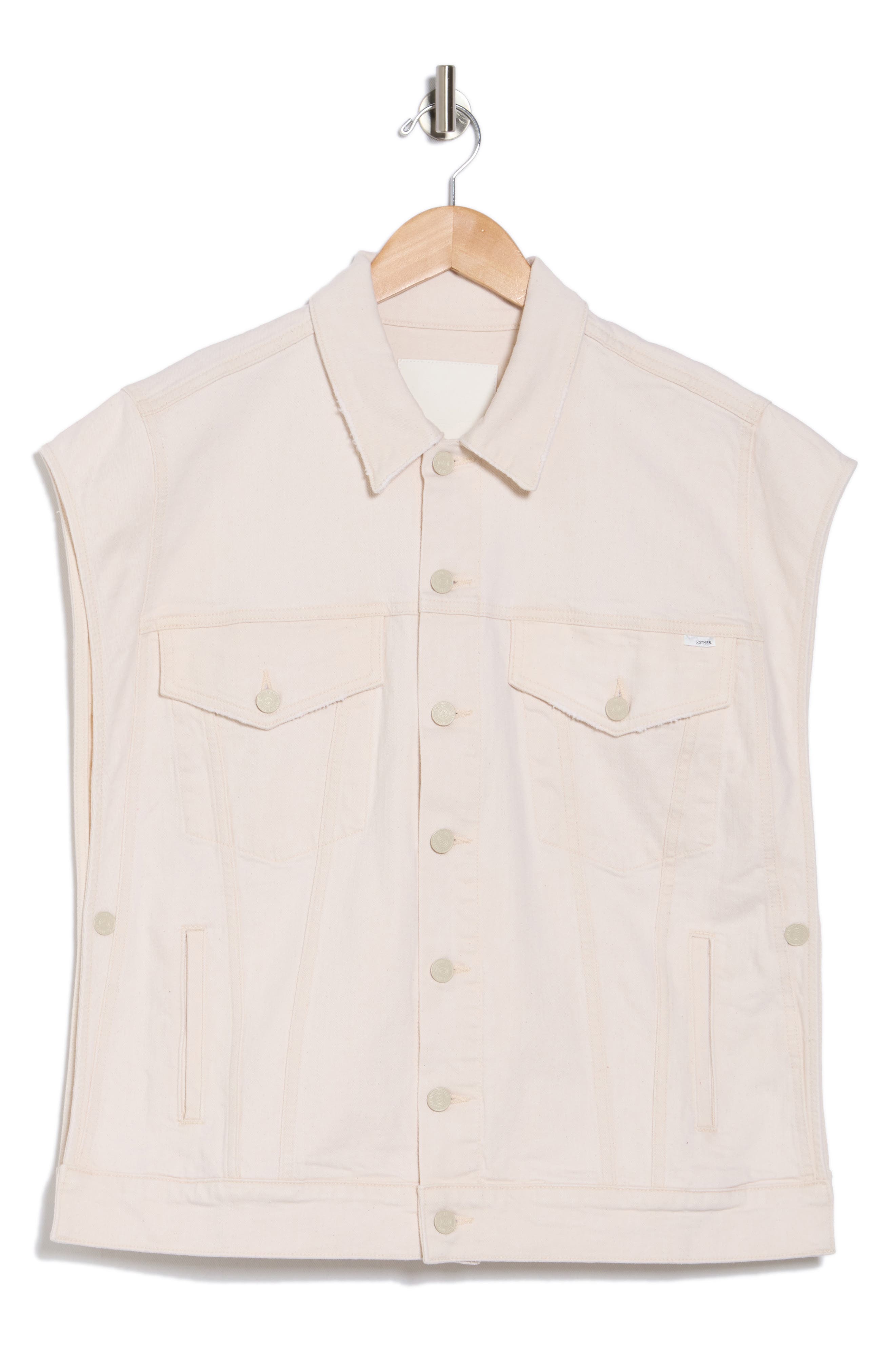 MOTHER The Drifter Poncho Cap Sleeve Denim Jacket | Nordstromrack