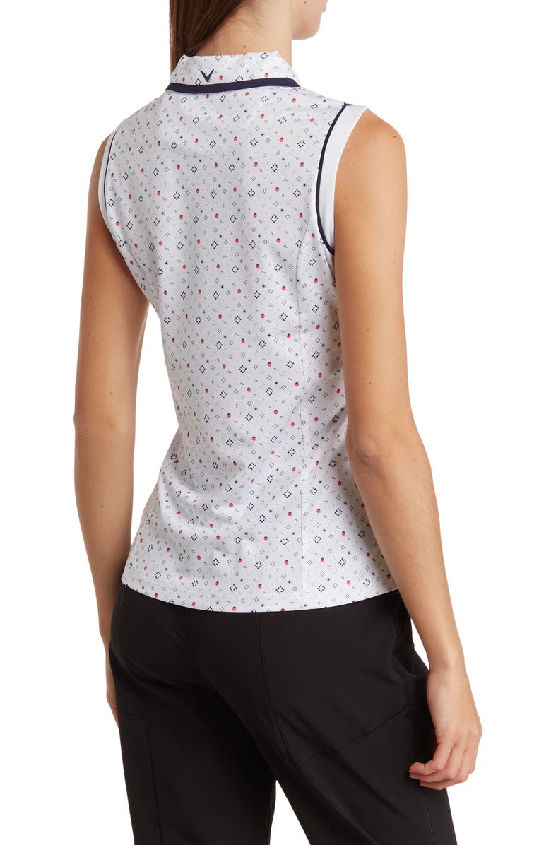 Callaway Golf® Geometric Print Sleeveless Golf Top | Nordstromrack