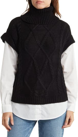 RDI Cable Knit Twofer Sweater | Nordstromrack