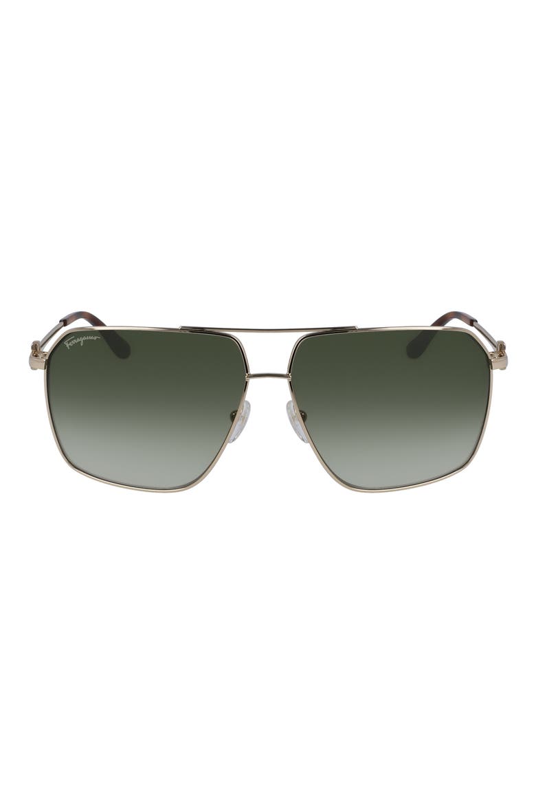62mm Oversize Gradient Navigator Sunglasses (Men) | Nordstromrack