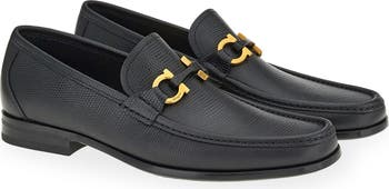 FERRAGAMO Grandioso 2 Snakeskin Embossed Leather Bit Loafer | Nordstrom