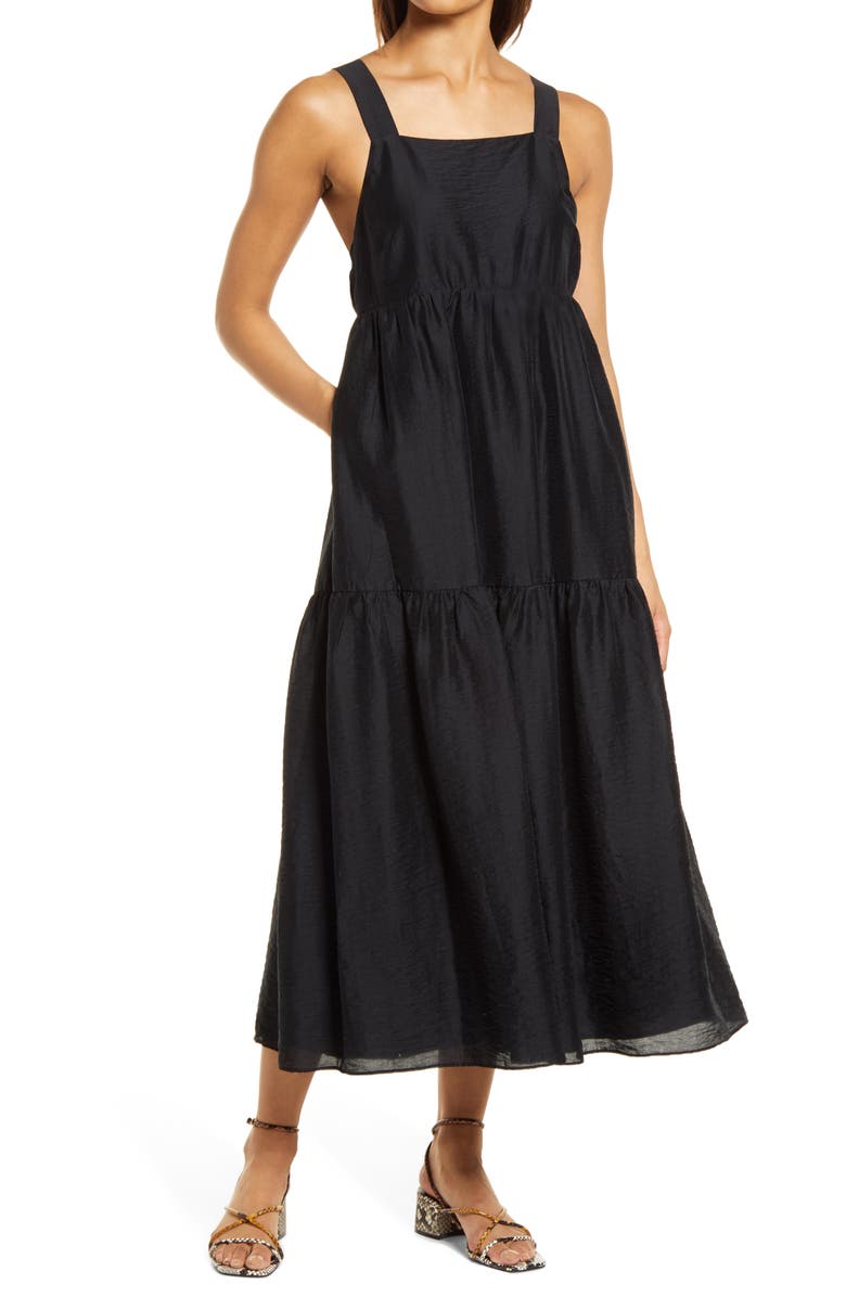 Halogen® Halter Neck Tiered Maxi Dress | Nordstrom