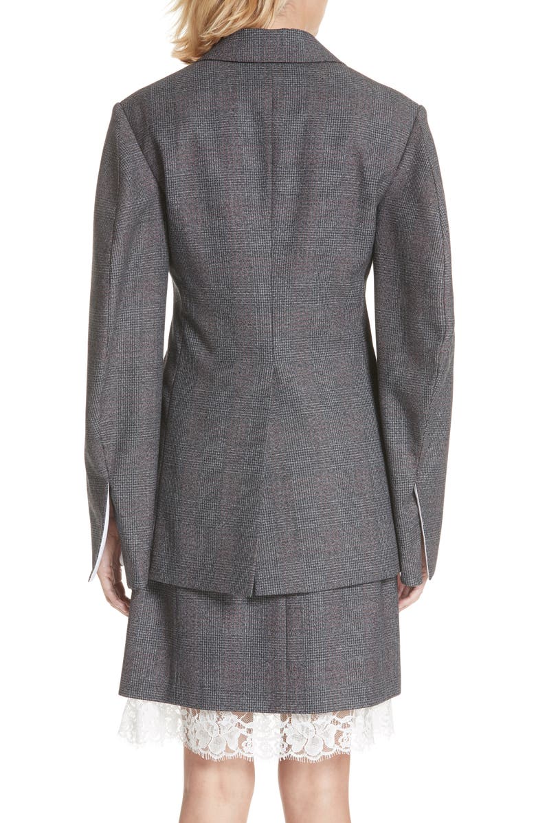 Calvin Klein Check Double Breasted Wool Blazer | Nordstromrack