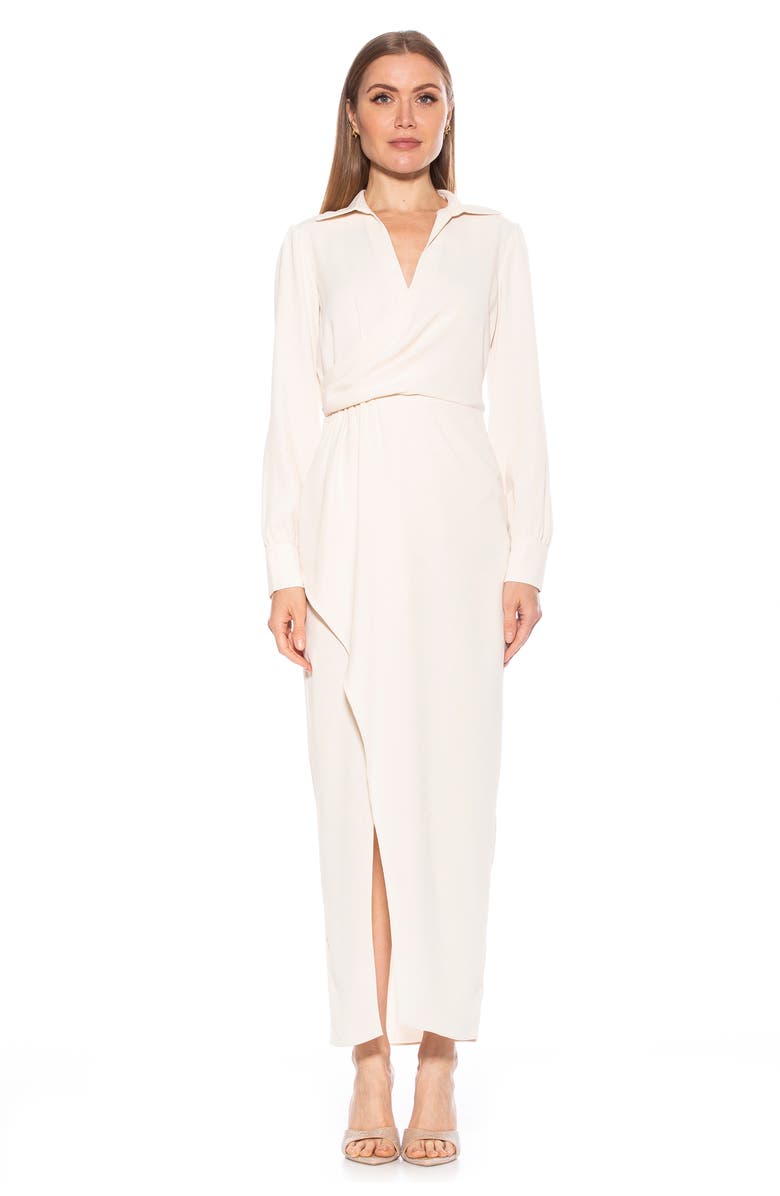 Alexia Admor Long Sleeve Draped Maxi Dress | Nordstromrack