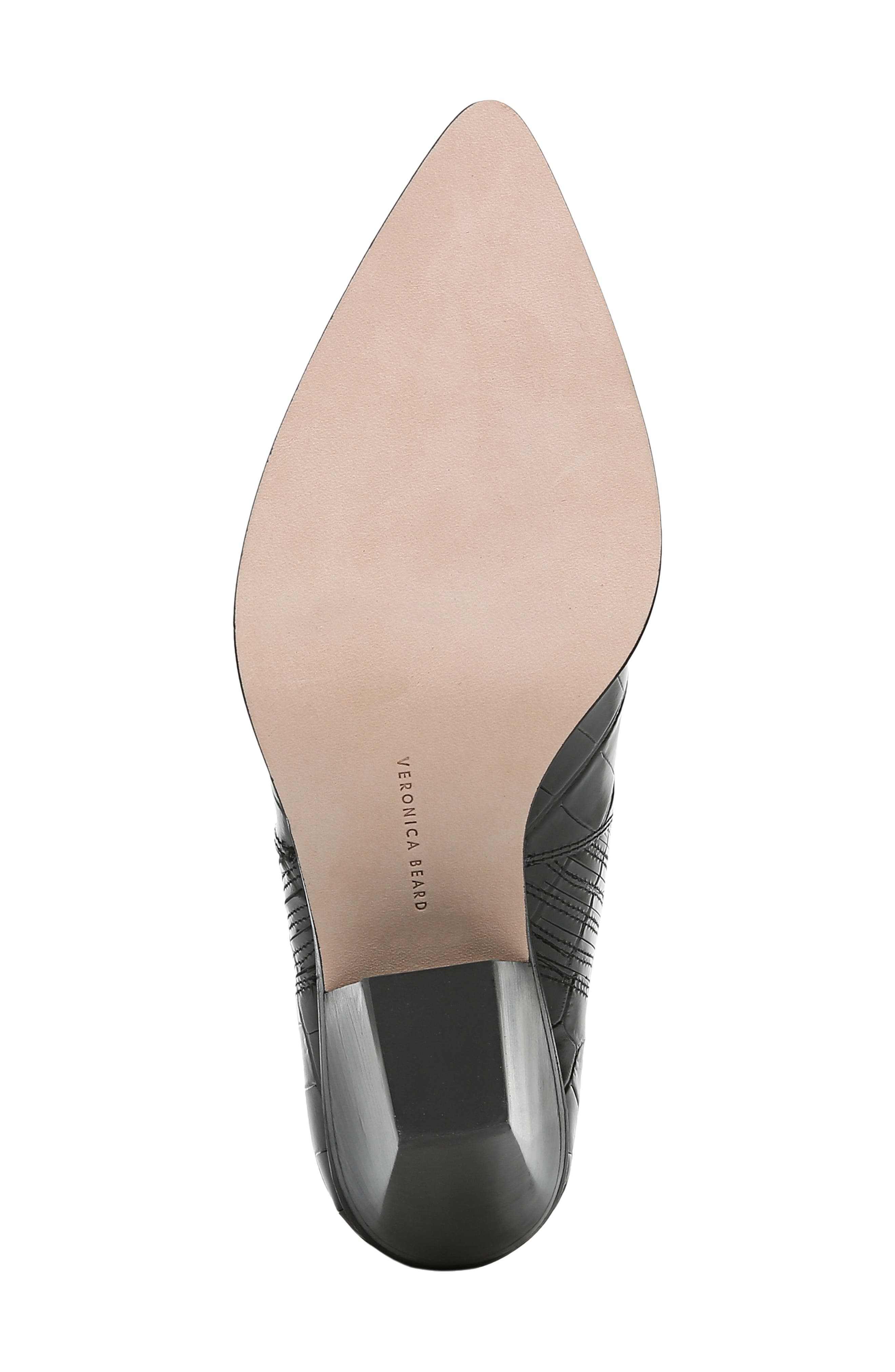Veronica Beard Sanai Pointed Toe Croc Embossed Bootie | Nordstromrack