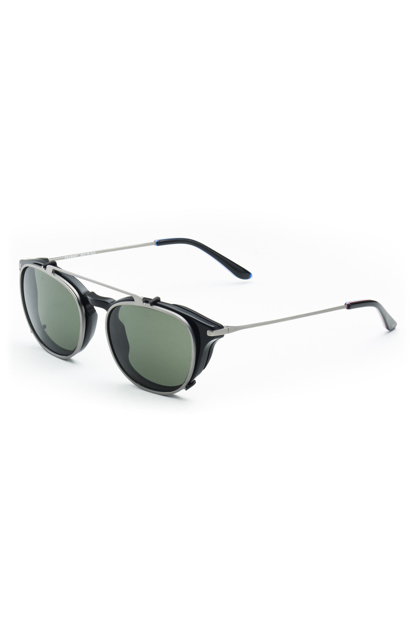 Vuarnet Pantos Clip-On Lens 47mm Aviator Sunglasses | Nordstromrack