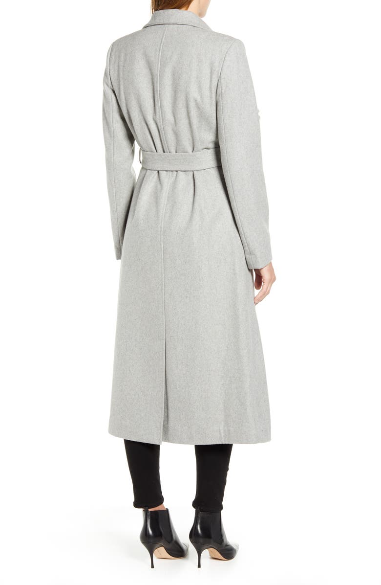 Kenneth Cole New York Belted Wool Blend Maxi Coat | Nordstromrack