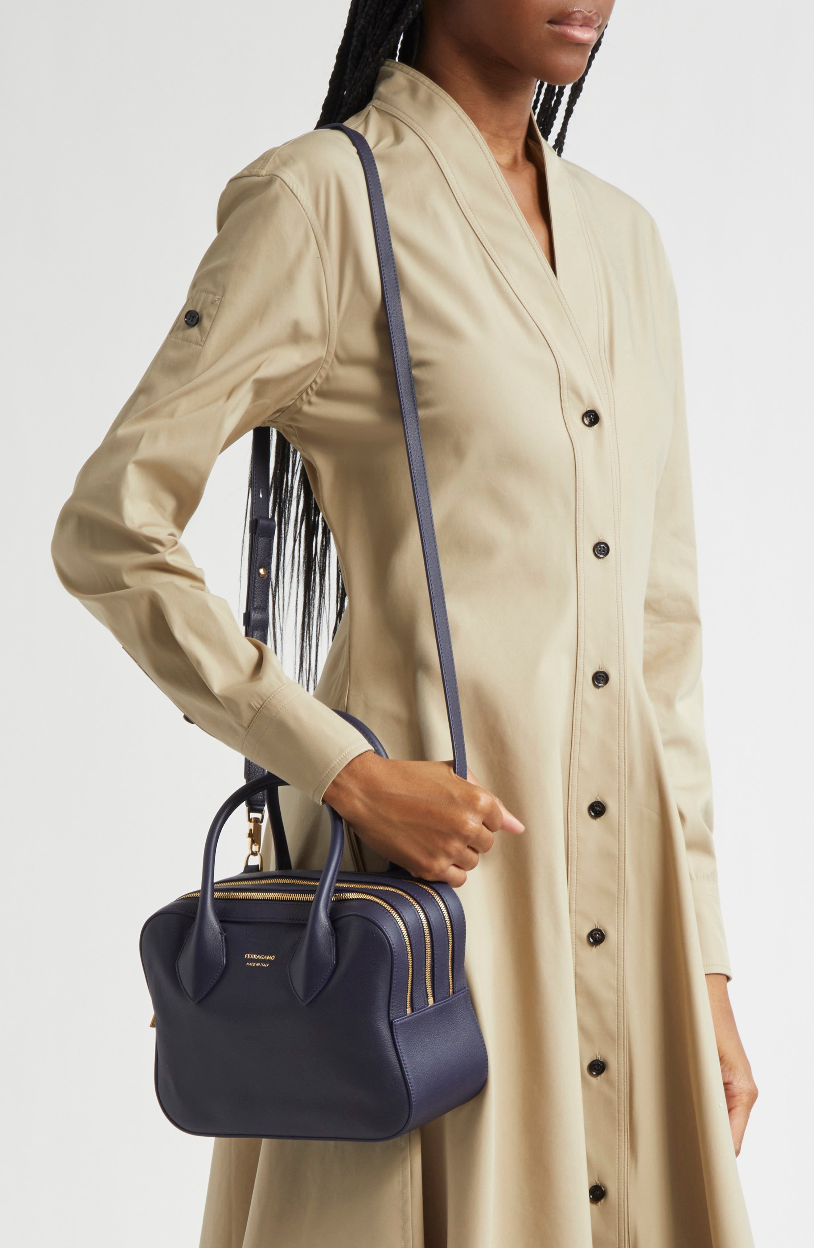FERRAGAMO Star Triple Zip Handbag | Nordstrom