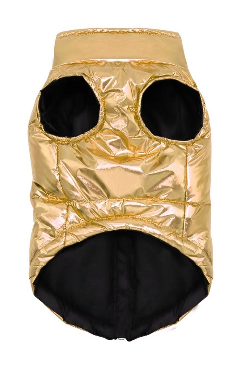 DOGS OF GLAMOUR Puffy Vest - Large - Gold | Nordstromrack
