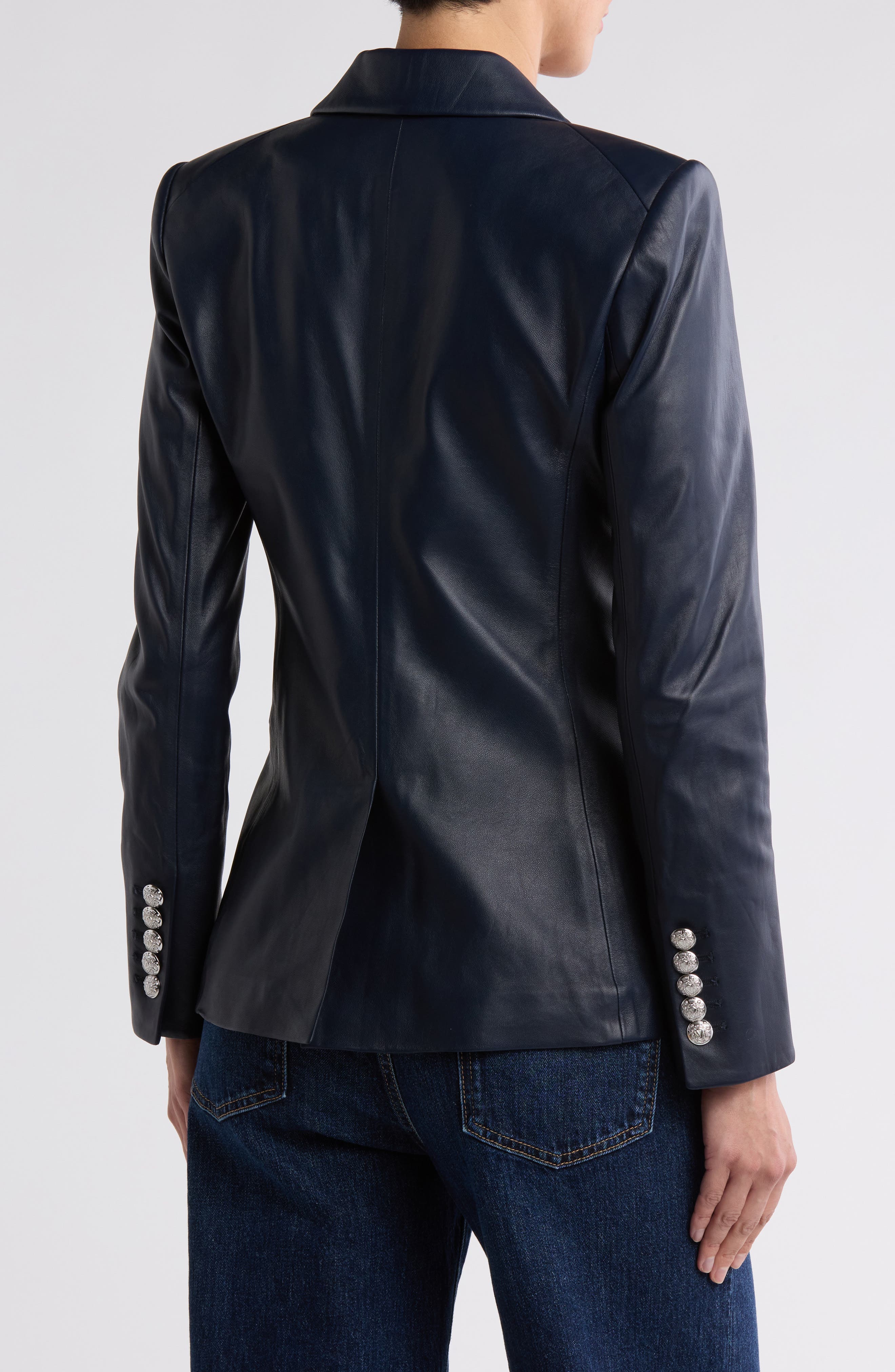 Veronica Beard Miller Leather Dickey Jacket | Nordstromrack