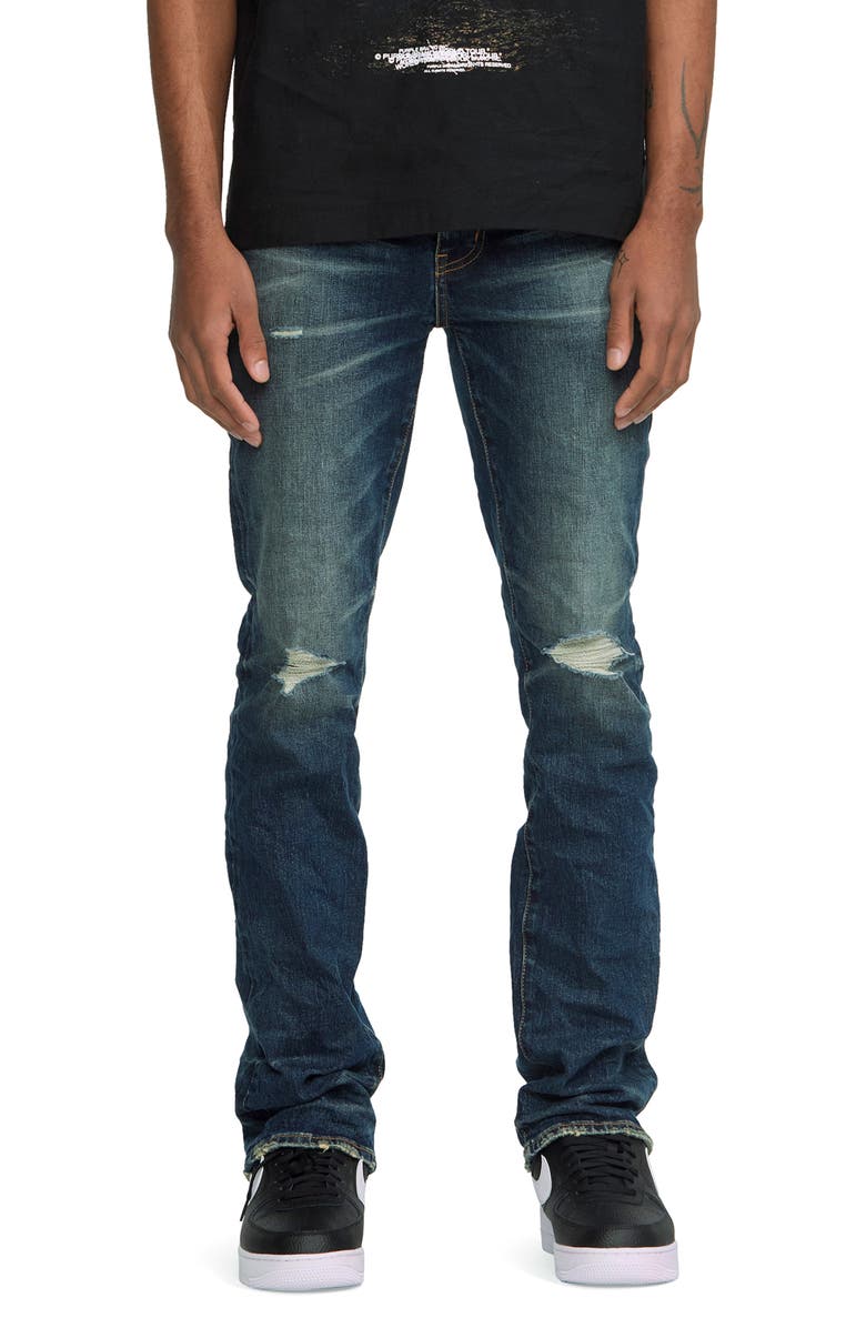 PURPLE BRAND Ripped Stretch Bootcut Jeans | Nordstromrack