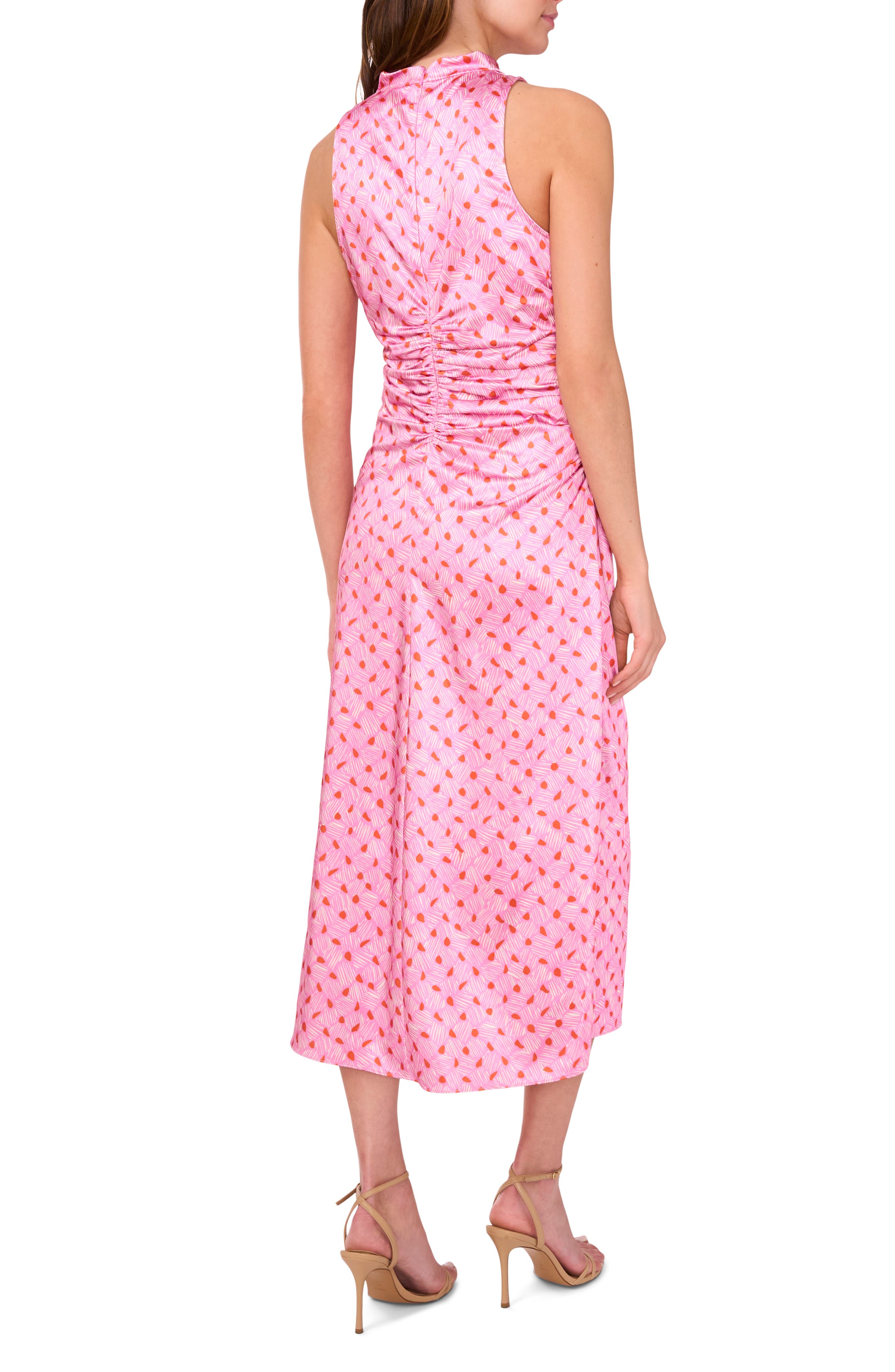 The Ayla Ruched Satin Midi Dress (Women) | Nordstromrack