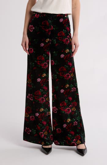 L'AGENCE Pilar Wide Leg Velvet Pants | Nordstromrack