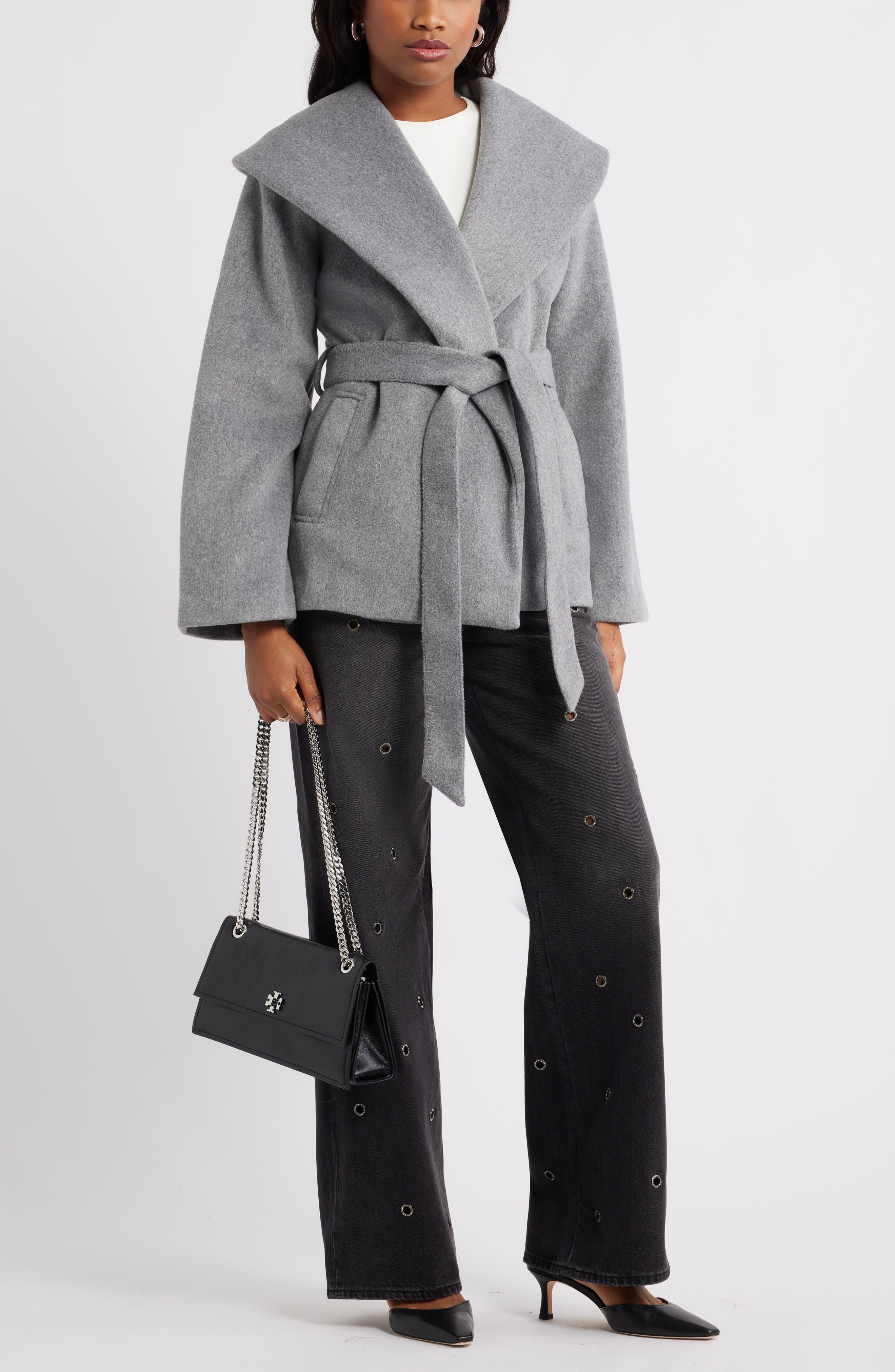 Open Edit Wrap Robe Coat | Nordstrom