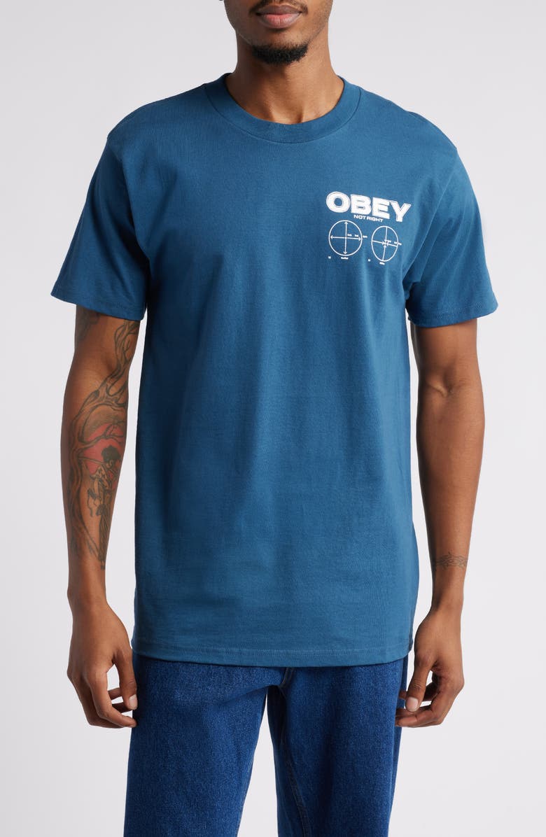 Obey Not Right Cotton Graphic T-Shirt | Nordstromrack