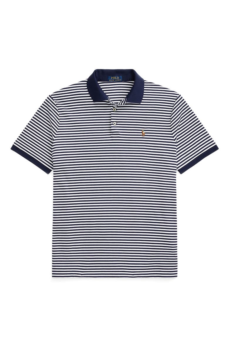 Polo Ralph Lauren Classic Fit Stripe Logo Embroidered Cotton Interlock ...