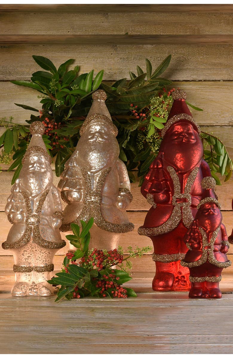 HomArt Mercury Glass Santa - Medium - Antique Red | Nordstromrack
