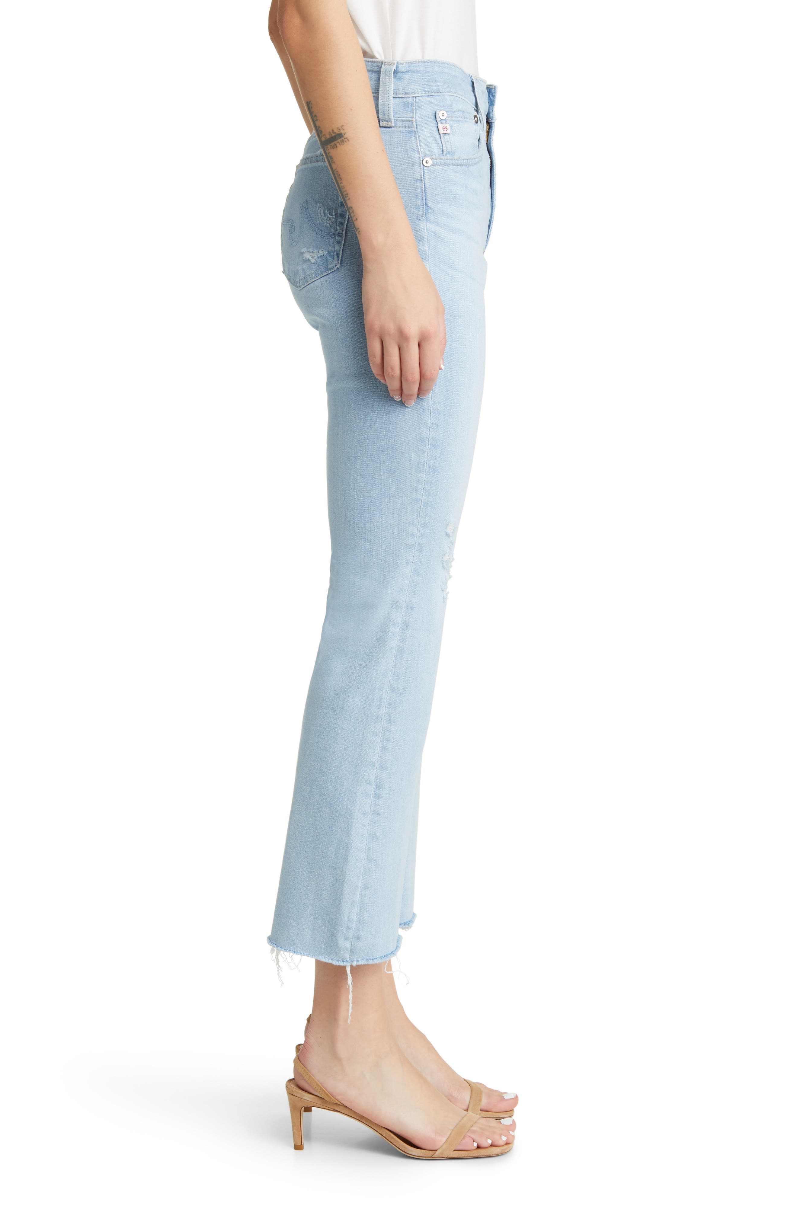 AG Farrah Raw Hem Crop Bootcut Jeans | Nordstromrack