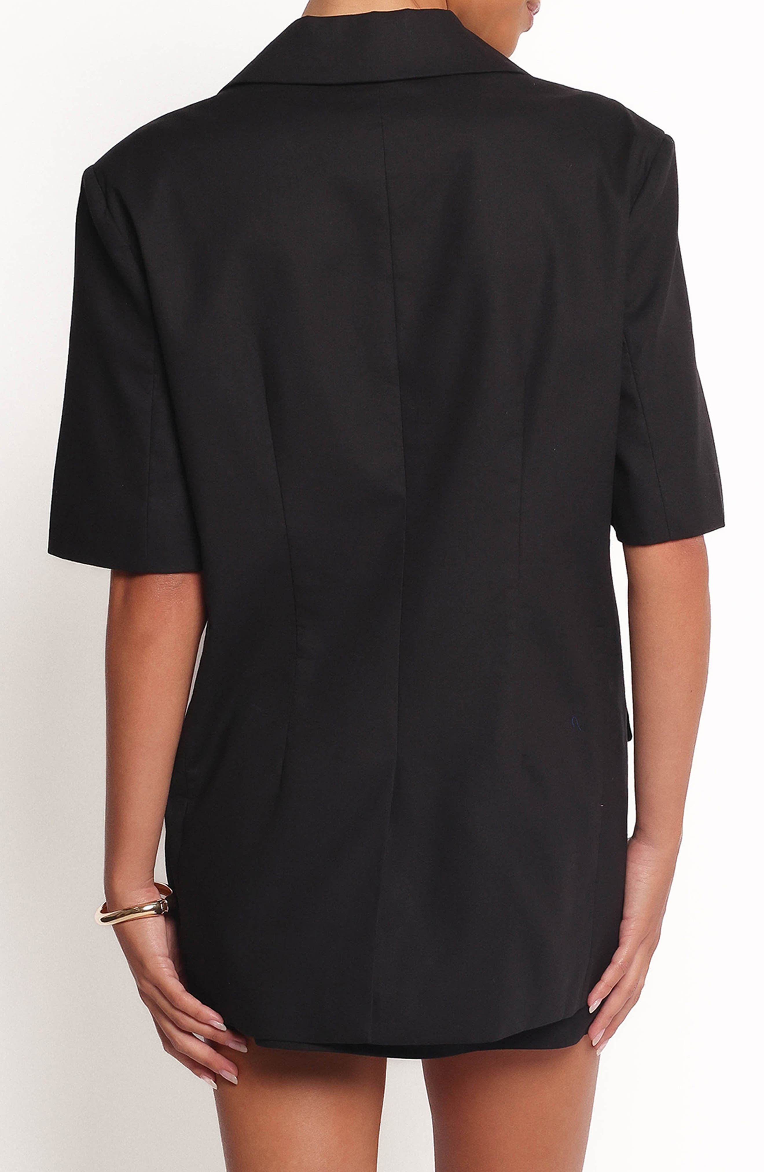 Petal & Pup Brielle Short Sleeve Cotton & Linen Blazer | Nordstromrack