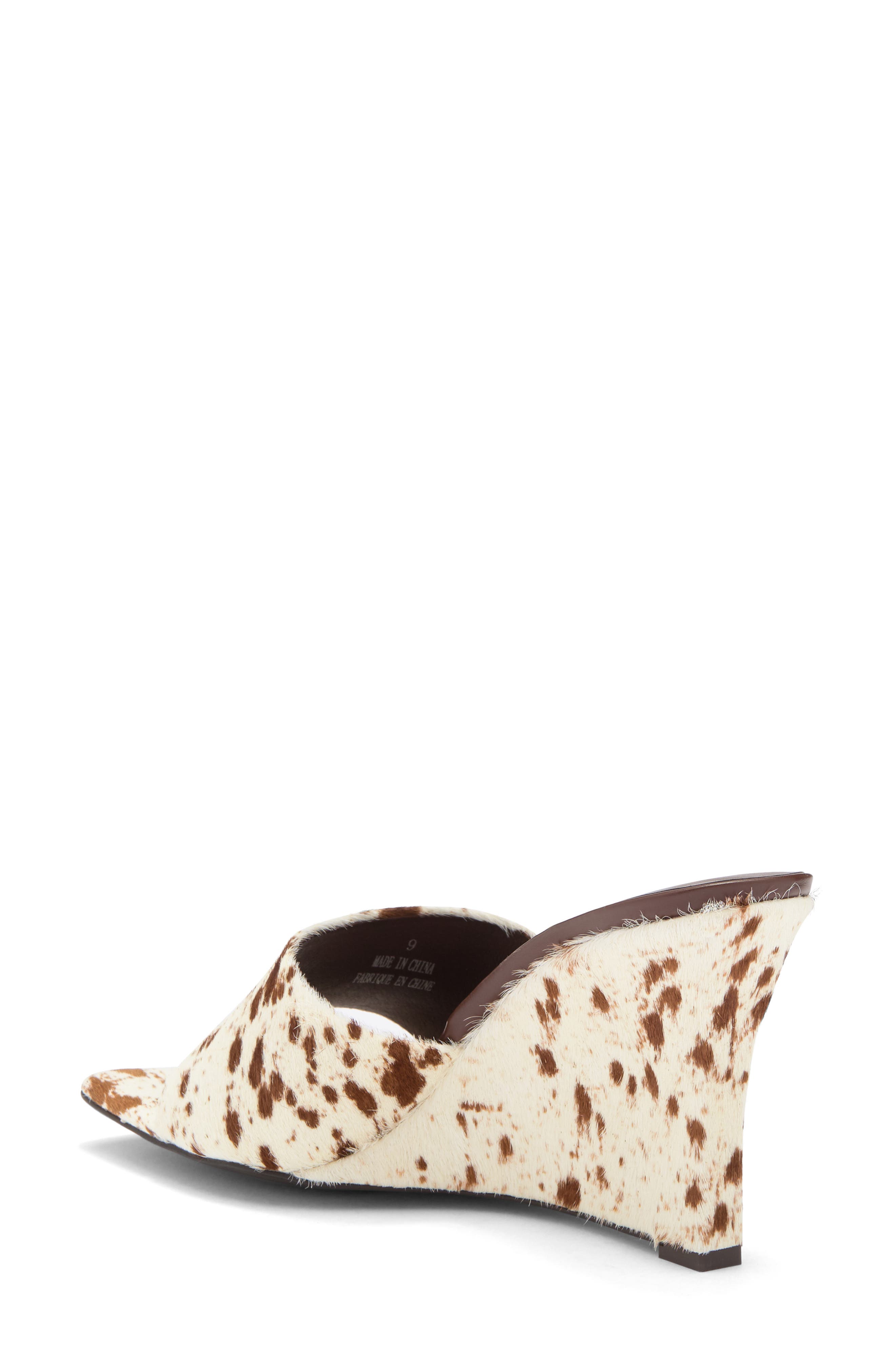 Jeffrey Campbell Capital F Genuine Calf Hair Wedge Sandal (Women ...