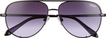 QUAY High Key Mini 60mm Aviator Sunglasses | Nordstromrack