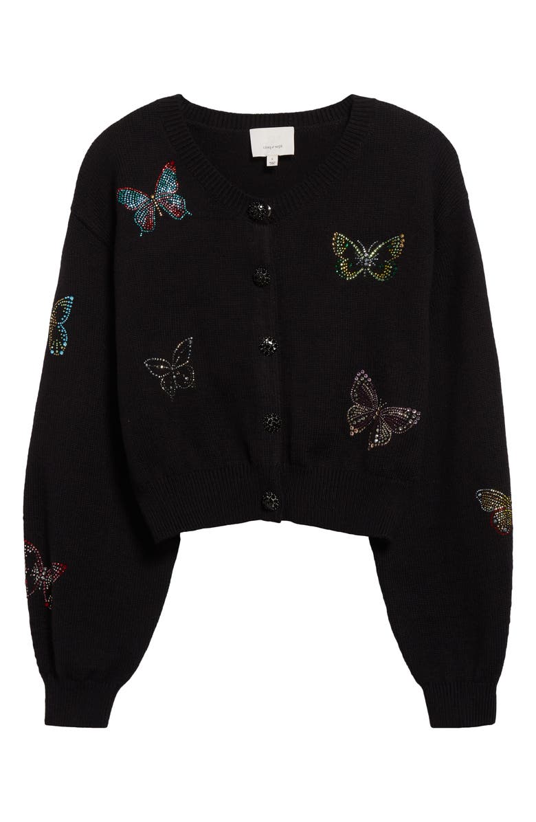 Cinq à Sept Lisette Butterfly Embellished Cardigan | Nordstromrack
