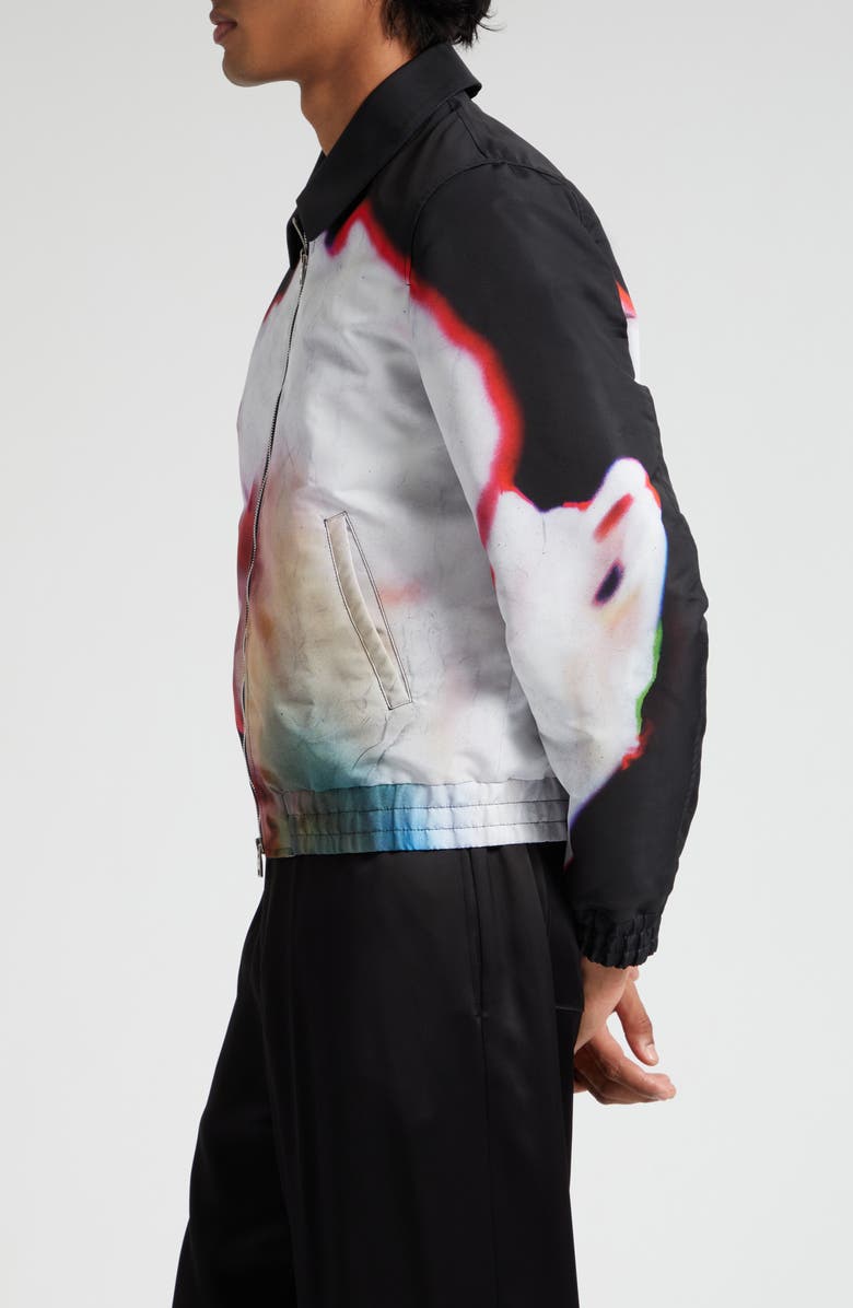 McQueen Solarized Flower Bomber Jacket | Nordstrom