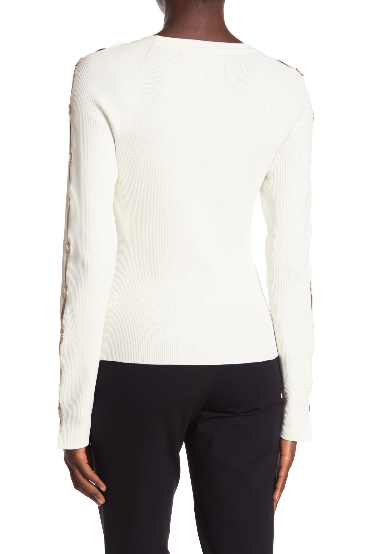 Simkhai Jonathan Simkhai Ribbed Long Sleeve Crewneck Top | Nordstromrack