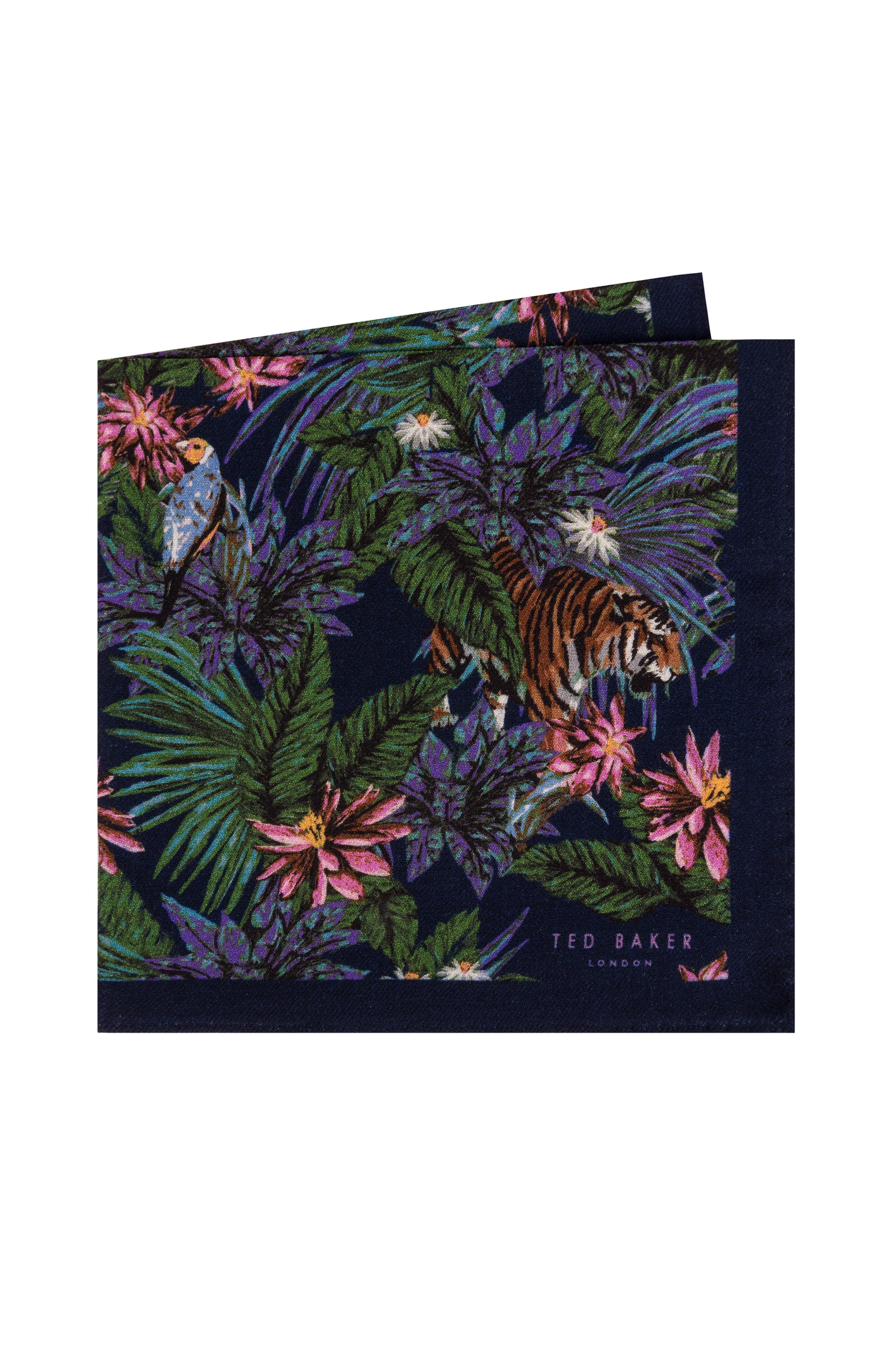 Ted Baker London Jungle Print Wool Pocket Square | Nordstrom