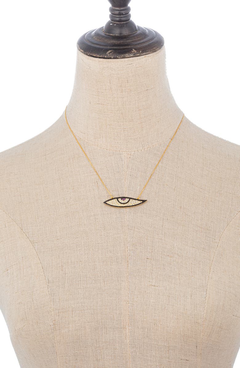 EYE CANDY LOS ANGELES 18K Gold Plated Sterling Silver Chain Pavé CZ ...