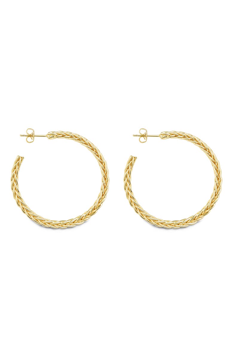 Sterling Forever Adeline Braided Hoop Earrings | Nordstromrack