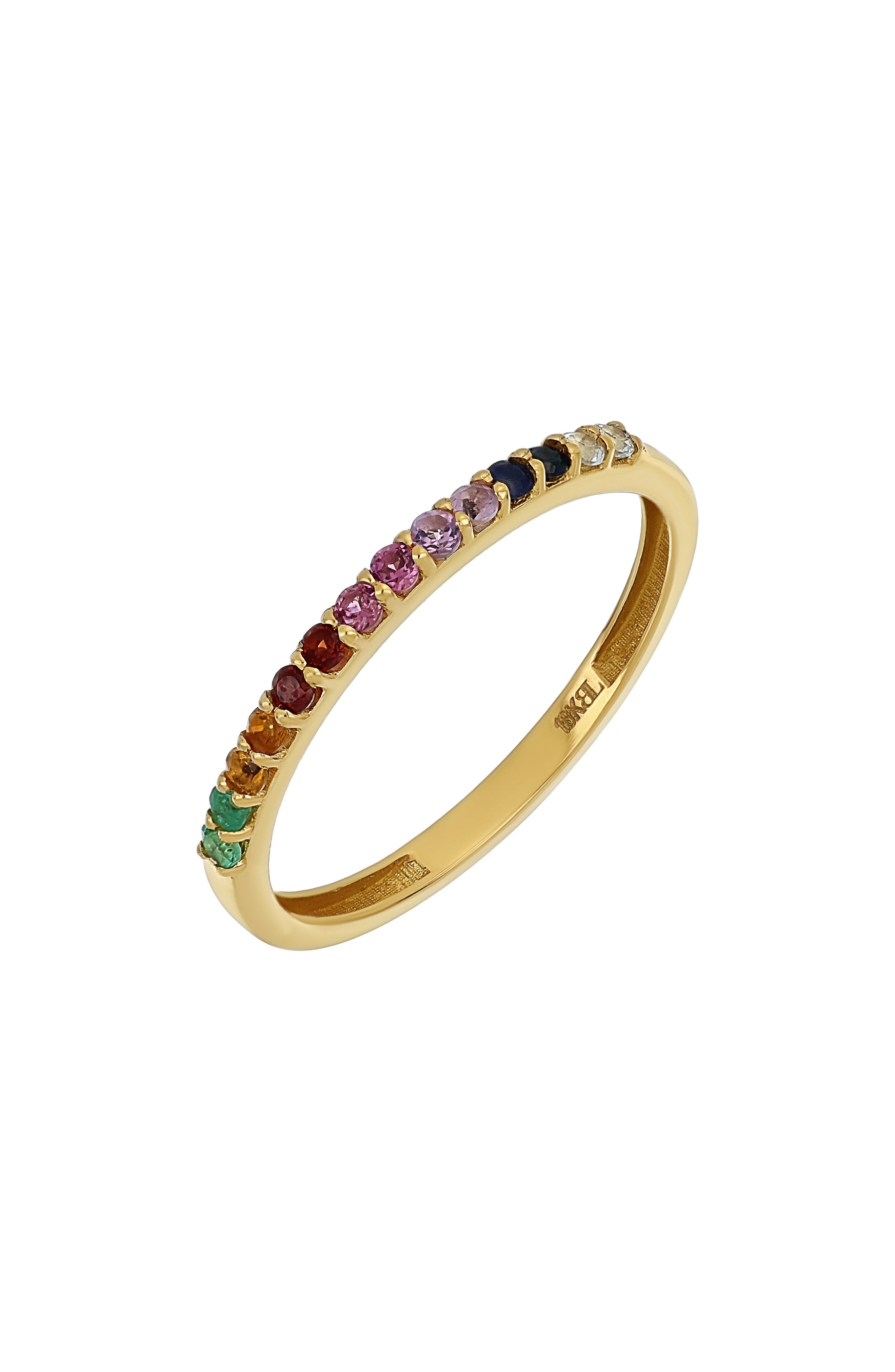 Bony Levy 18K Gold Rainbow Stackable Ring | Nordstromrack