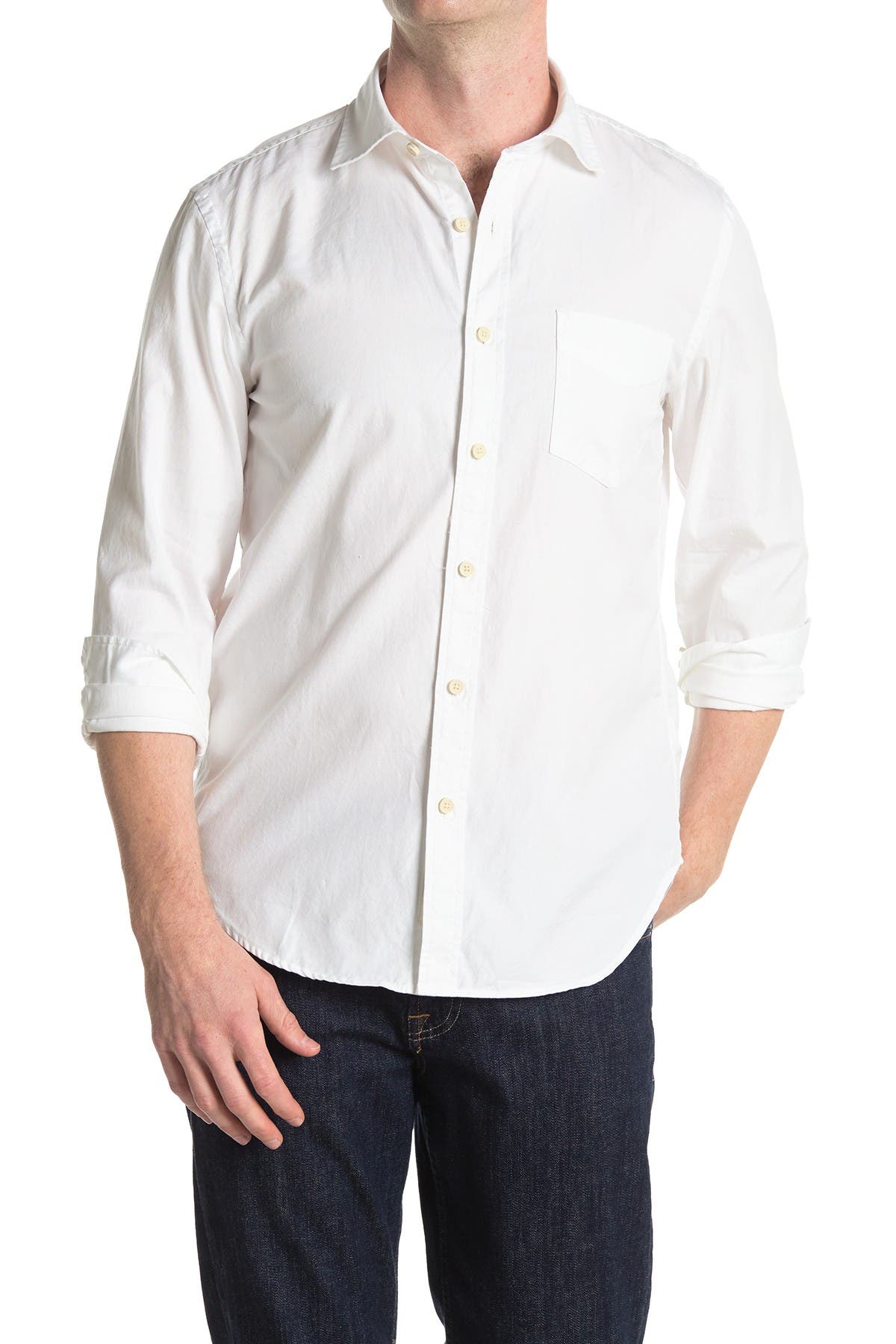 7 For All Mankind First Class Cast Away Collared Shirt | Nordstromrack