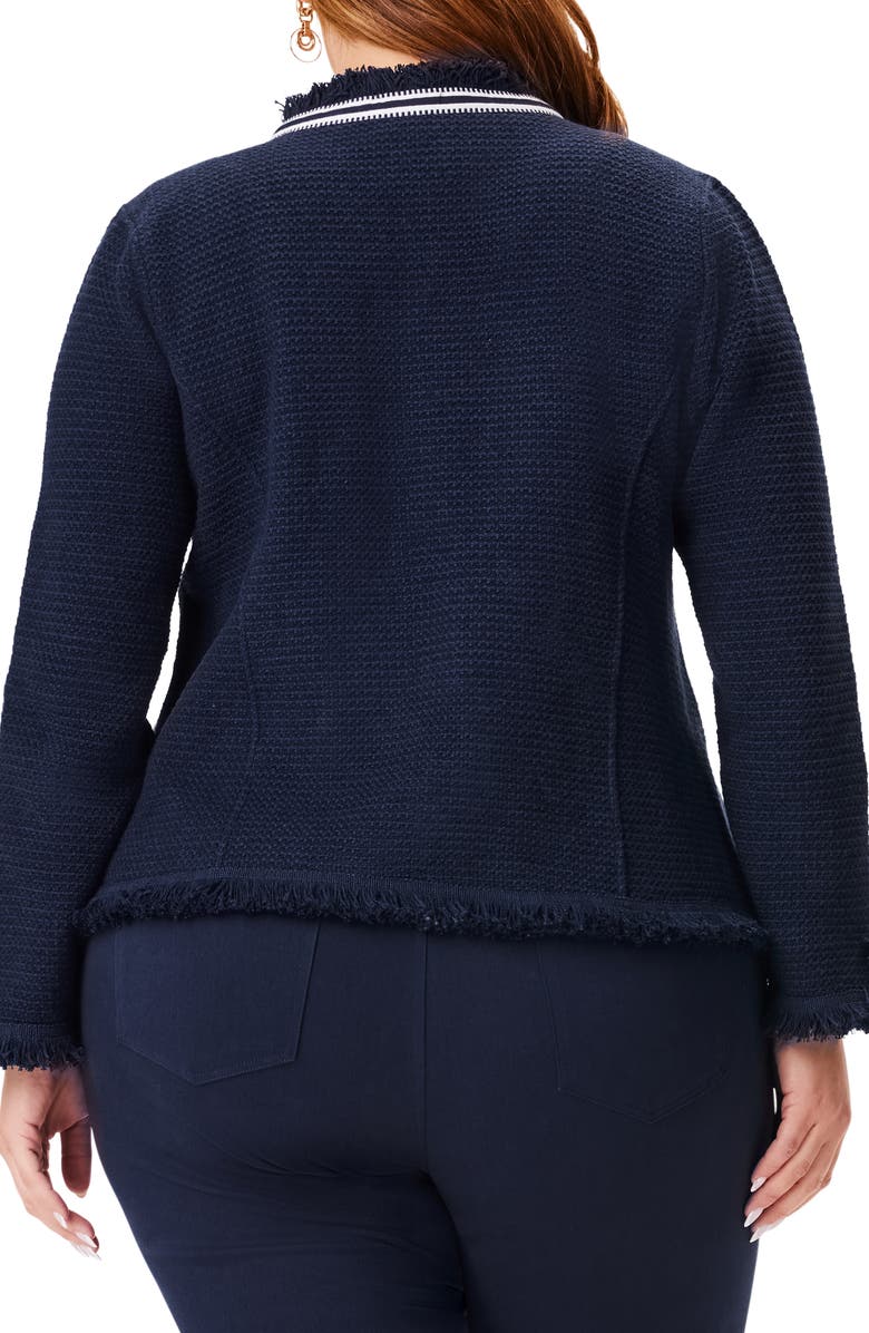 NIC+ZOE Ribbon Trim Fringe Jacket | Nordstromrack