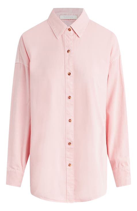 Women's Pink Button Up Tops | Nordstrom