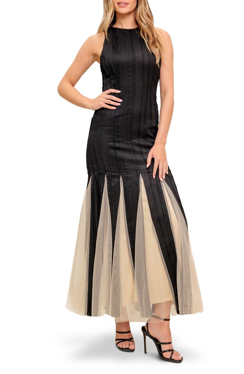 FLYING TOMATO Godet Hem Halter Maxi Dress | Nordstromrack