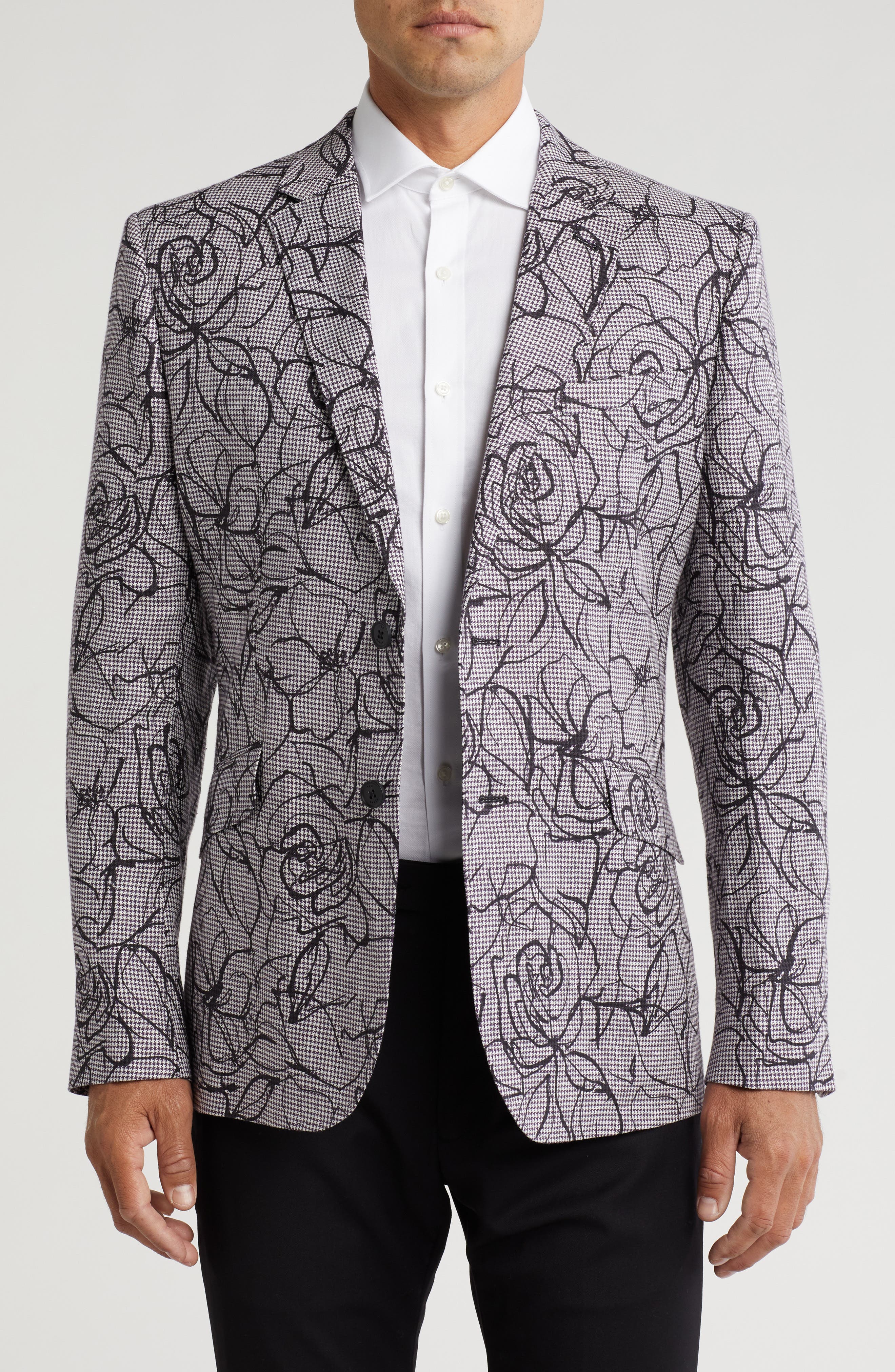 Ted Baker London Floral Print Slim Sport Coat | Nordstromrack