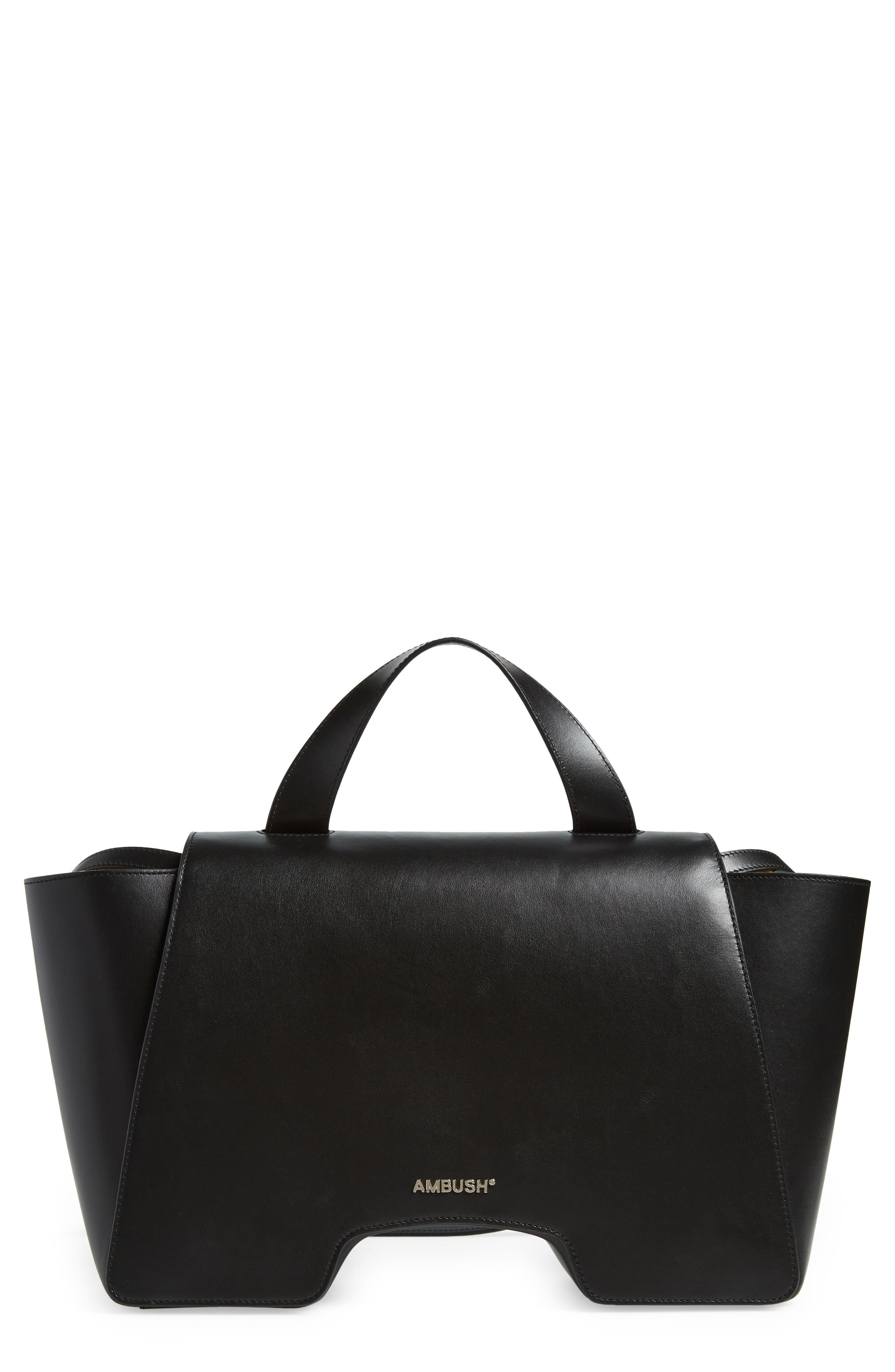 Ambush Large A Flap Leather Top Handle Bag | Nordstrom
