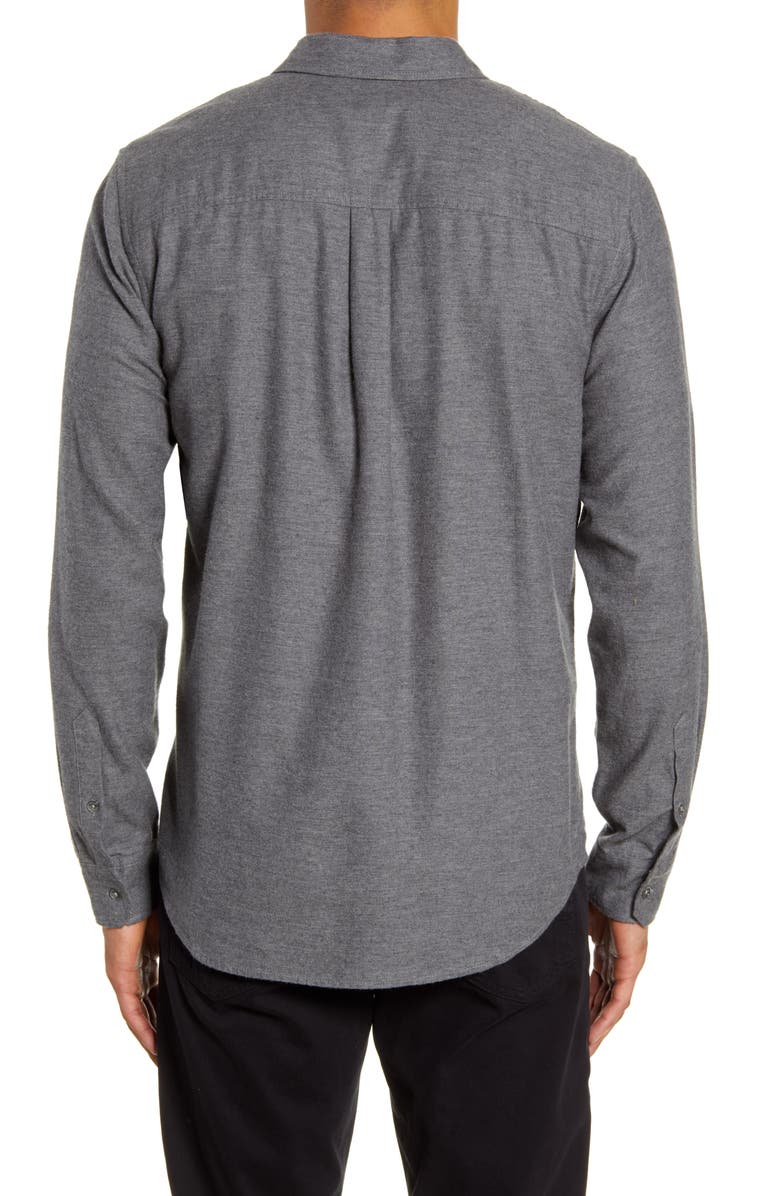 FRAME Classic Fit Heathered Flannel Button-Up Shirt | Nordstromrack