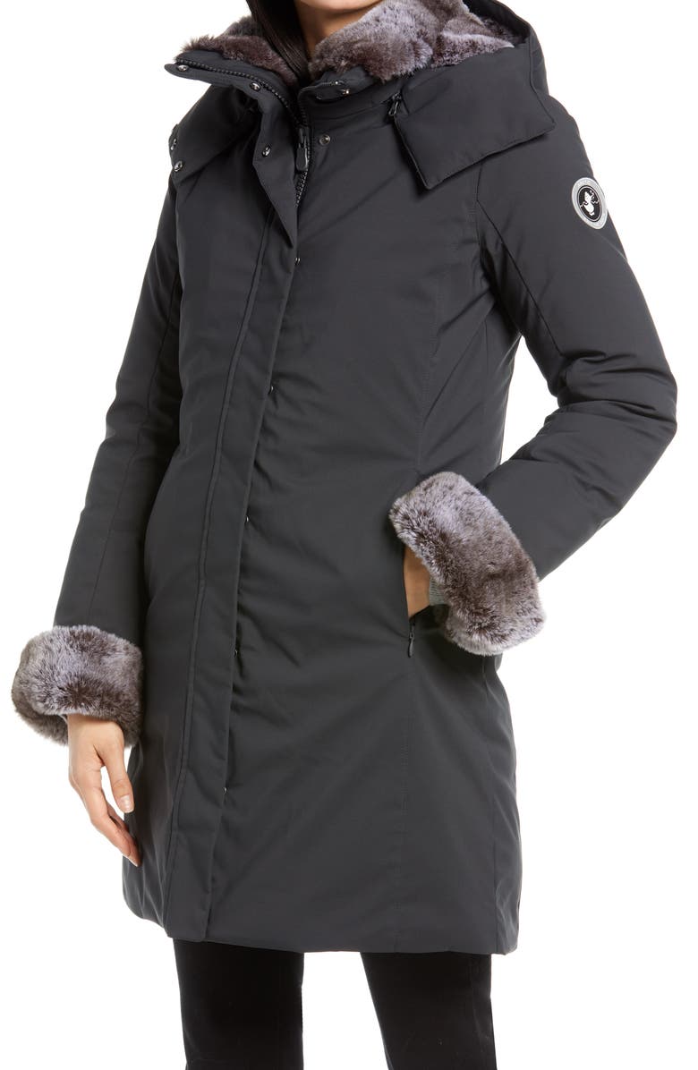 Save The Duck Smeg Waterproof Long Parka With Faux Fur Hood | Nordstromrack