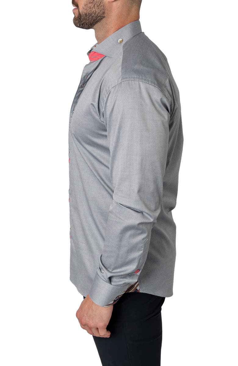 Maceoo Einstein Two-Tone Grey Regular Fit Button-Up Shirt | Nordstromrack