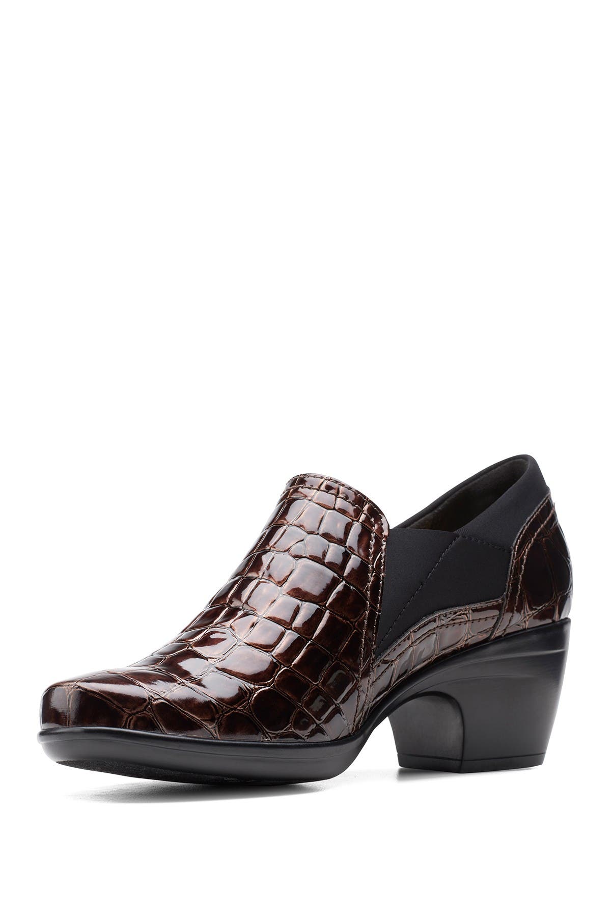 Clarks® Emily Amelia Unique Block Heel Bootie - Wide Width Available ...