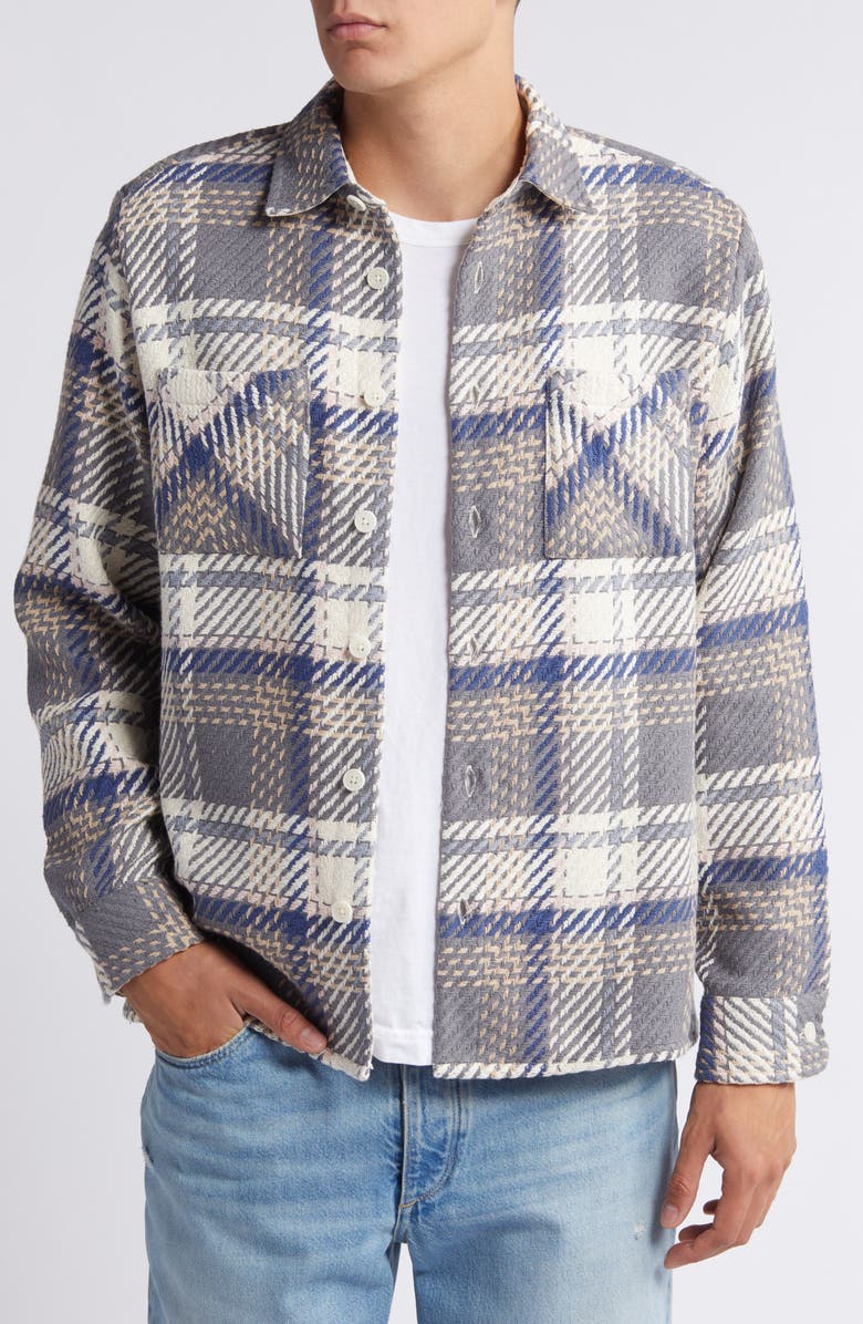 Wax London Whiting Plaid Button-Up Overshirt | Nordstromrack
