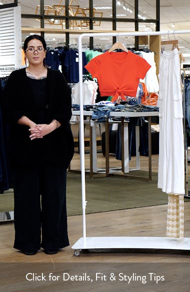 Robin Piccone Ava Knot Front Tee Bikini Top | Nordstrom