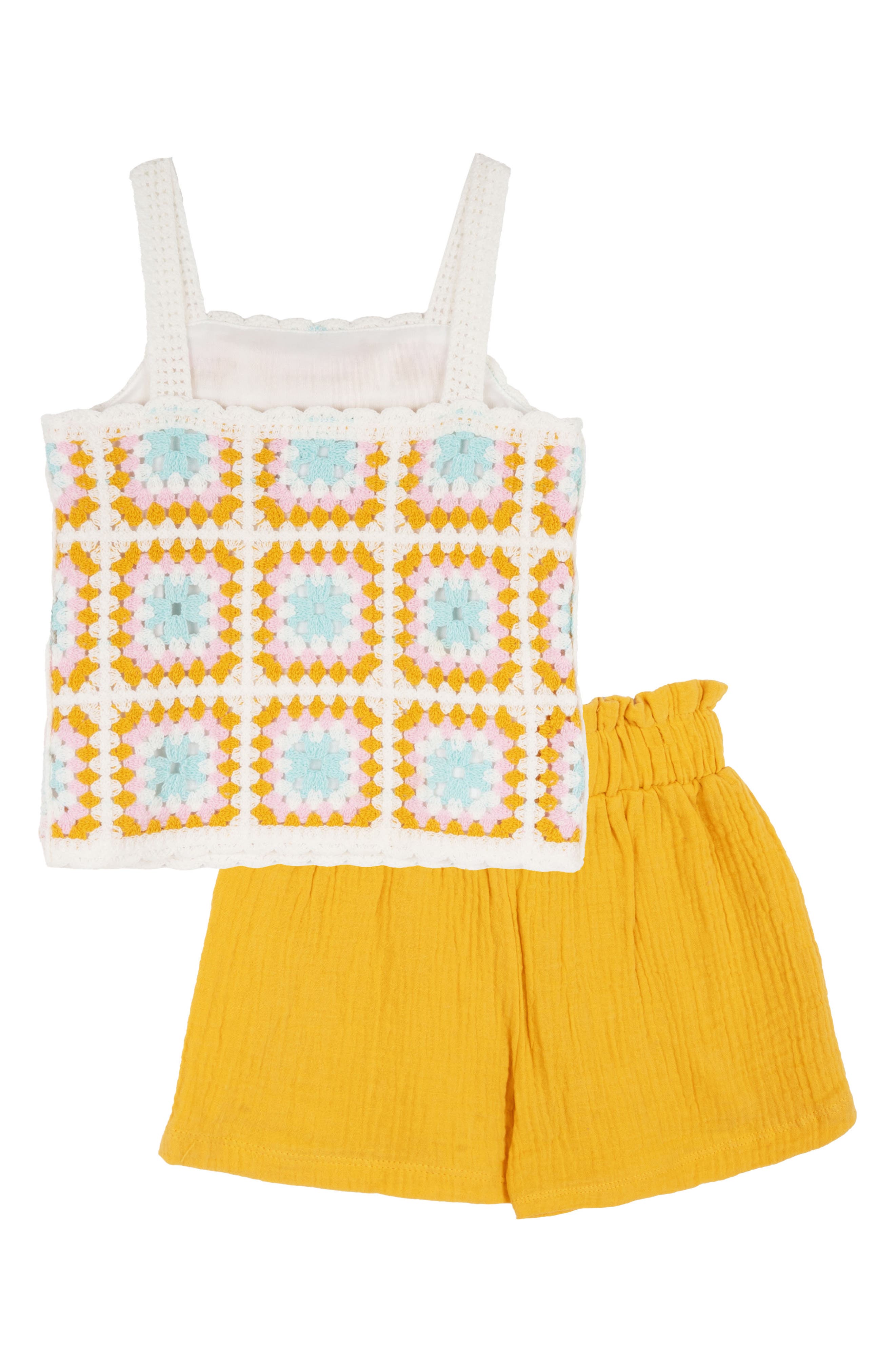 Kids' Cotton Knit Tank & Gauze Shorts Set (Women) | Nordstromrack