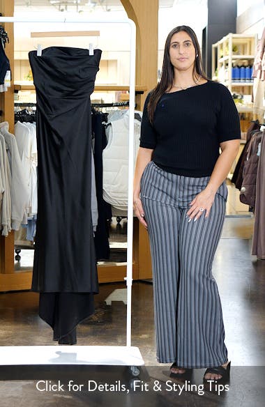 Significant Other Lucile Strapless Satin Gown with Train | Nordstrom